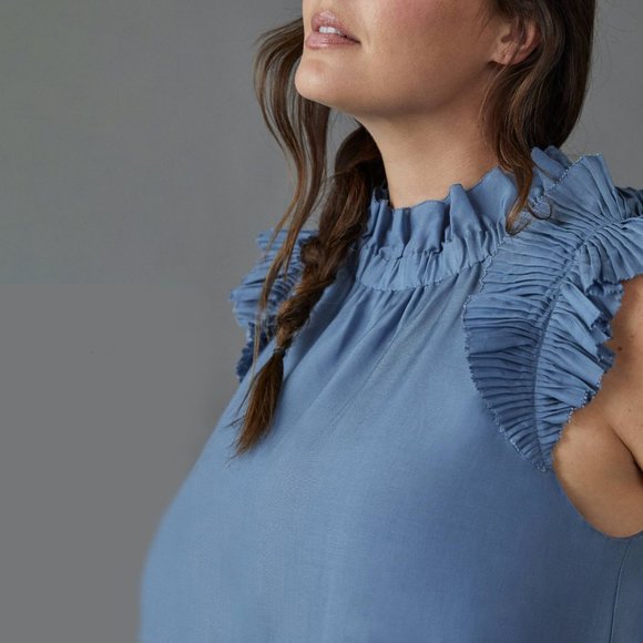 Anthropologie | Dresses | Htf Anthro Lucena Tiered Ruffled Maxi Dress ...